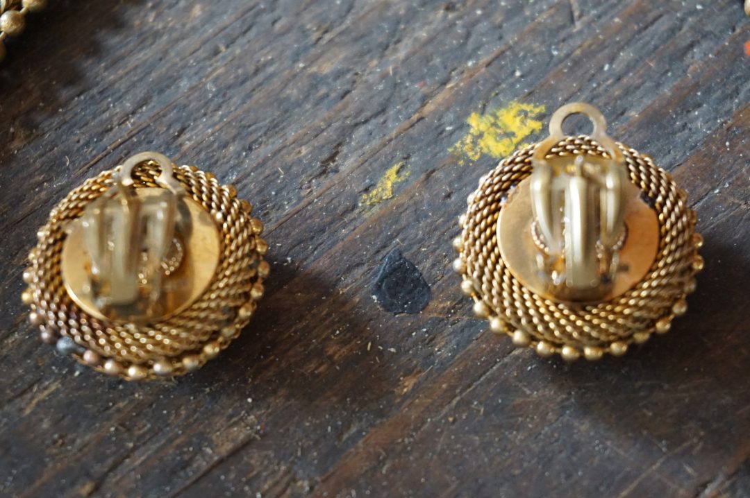 Vintage Pierre Lorion Sylvia Karels collier met oorbellen - D'rommels Goed